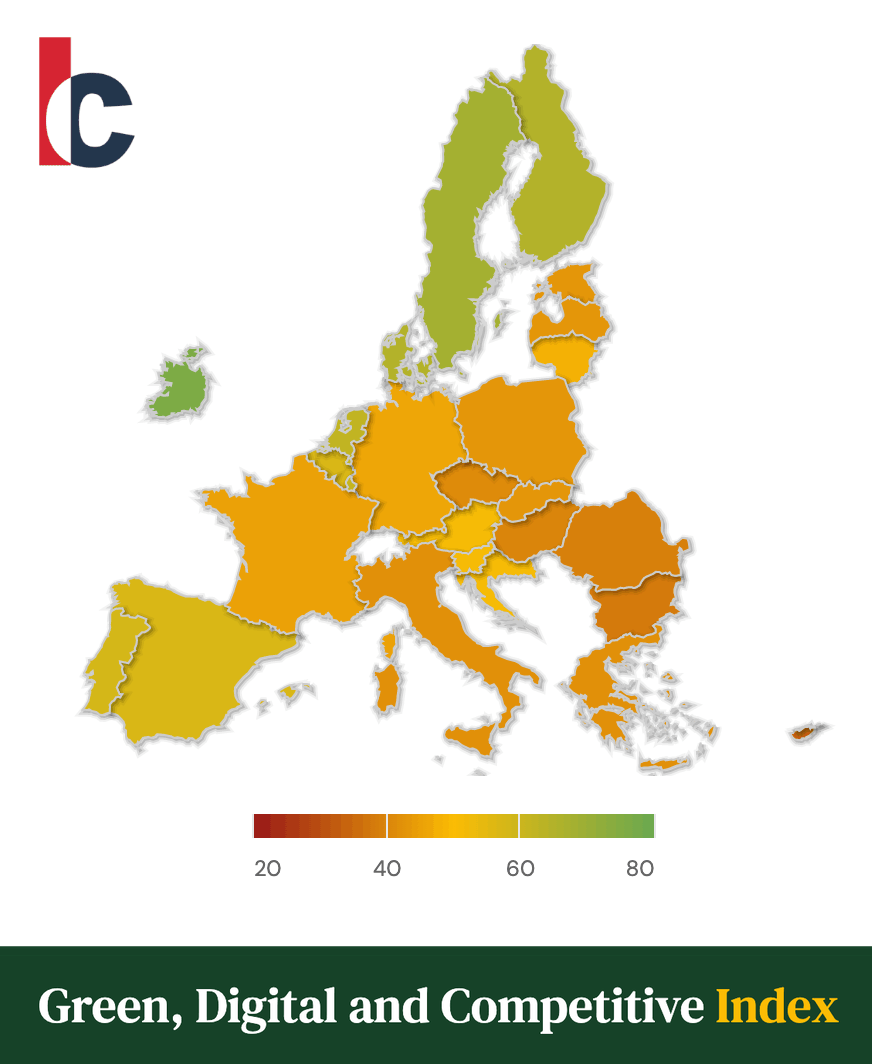 Green, Digital and Competitive Index In Europe – The ranking | Job ...
